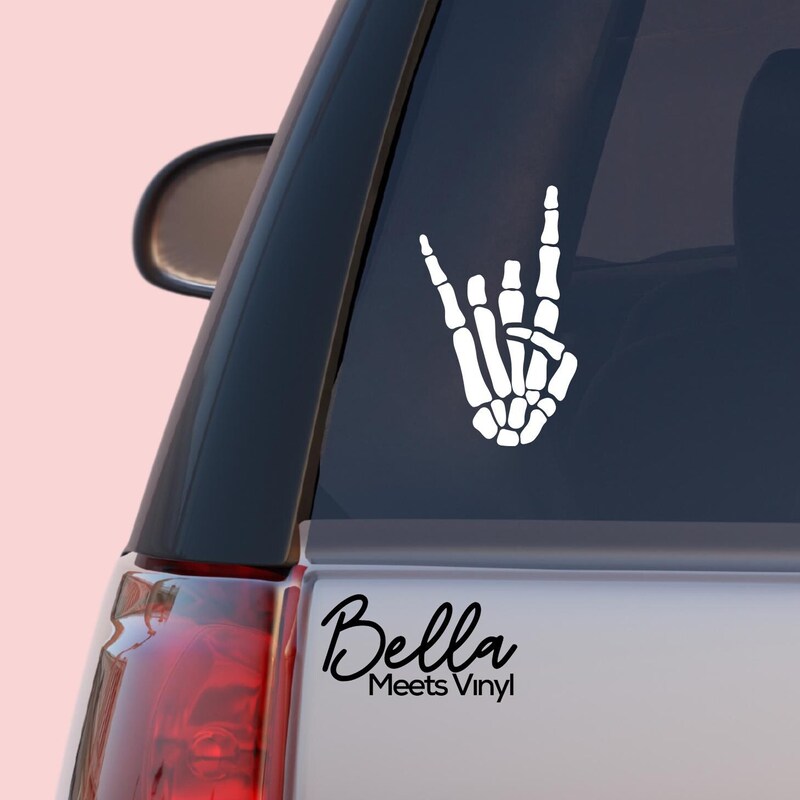 Skeleton Hand Decal - Etsy