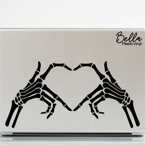 Heart Skeleton Hand Decals Skeleton Heart Vinyl Decal Heart Skeleton ...