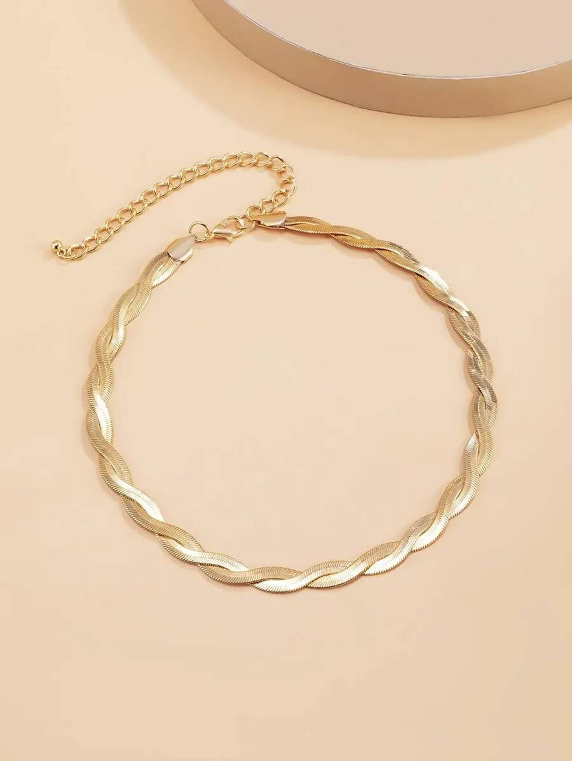 Classic Gold Simple Necklace Gold Simple Jewelry Simple | Etsy