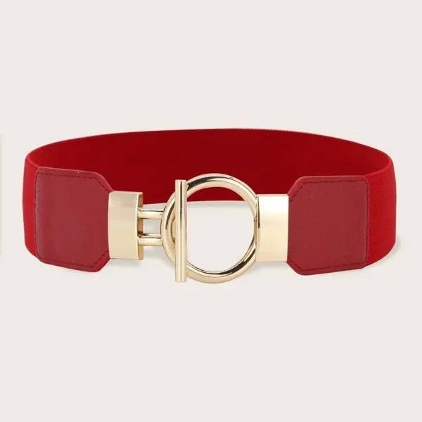 Red Elastic Belt - Etsy