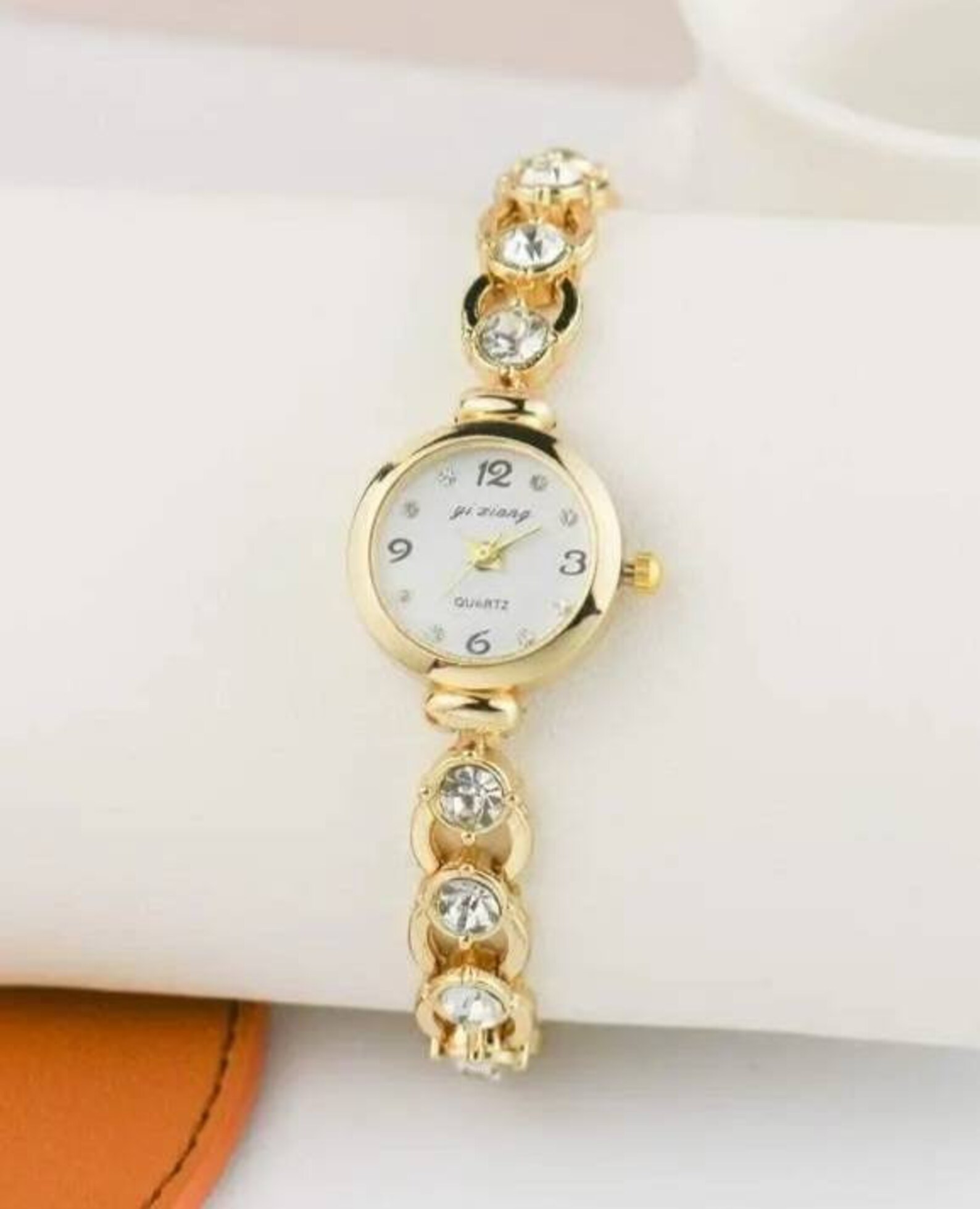 Women Rhinestone Gold Dainty Watch. Rhinestone Watch Gold - Etsy