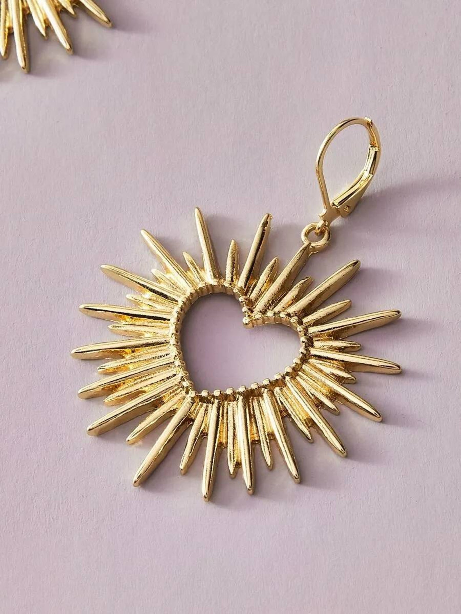 Hollow Out Heart Drop Earrings Heart Earrings Valentines - Etsy