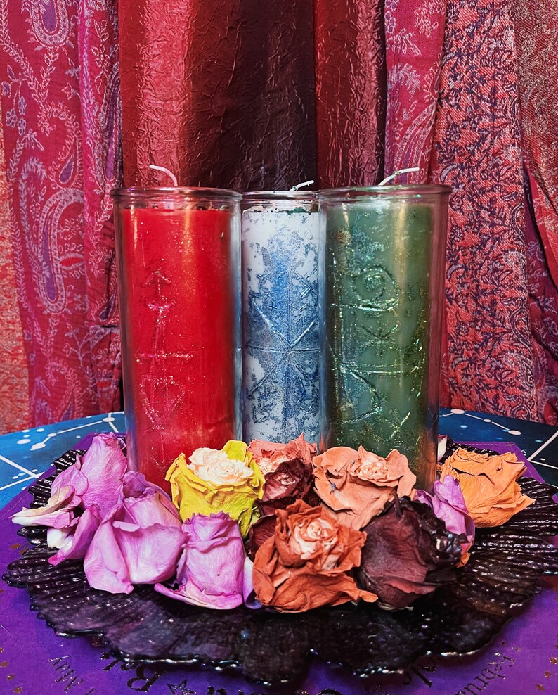 Custom Carved Mystical Ritual Spellwork Magick Manifestation Candles ...
