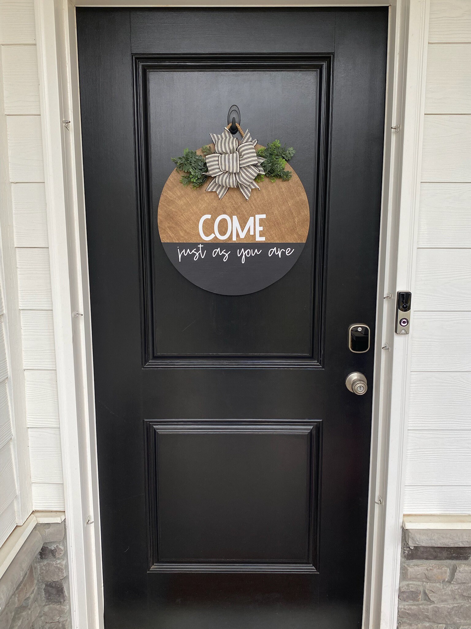 Front Door | Come Just as You Are | Front Door Wreath | Door Hanger ...