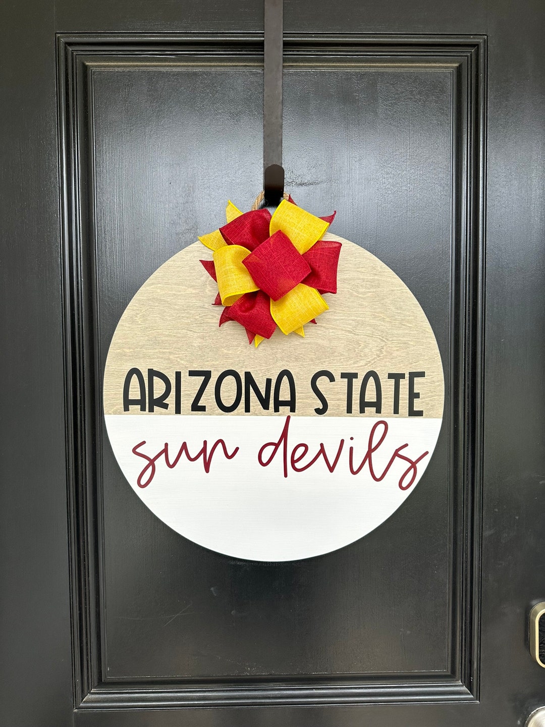 Front Door | Team ASU | Sports | Front Door | Door Hanger | Door Wreath ...