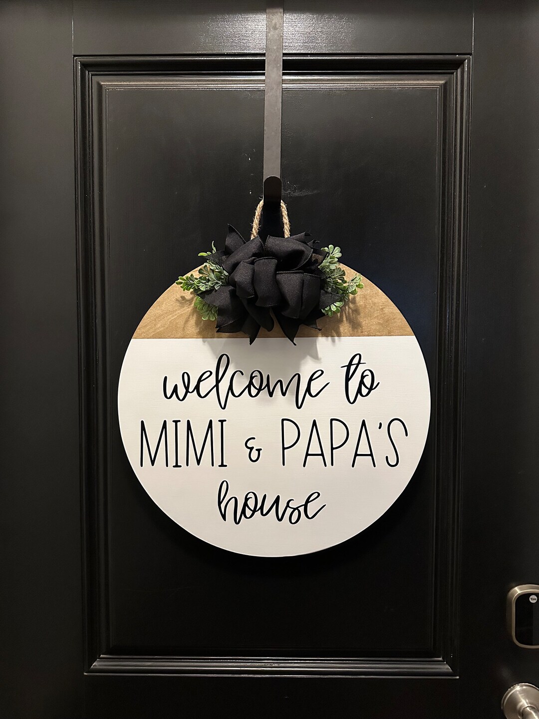 Front Door | Welcome to Mimi & Papa's | Sports | Front Door Wreath ...