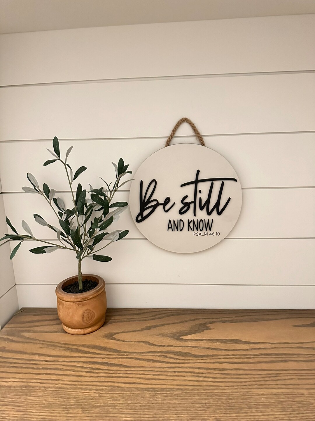 Christian | Be Still and Know | Front Door Wreath | Door Hanger | Door ...