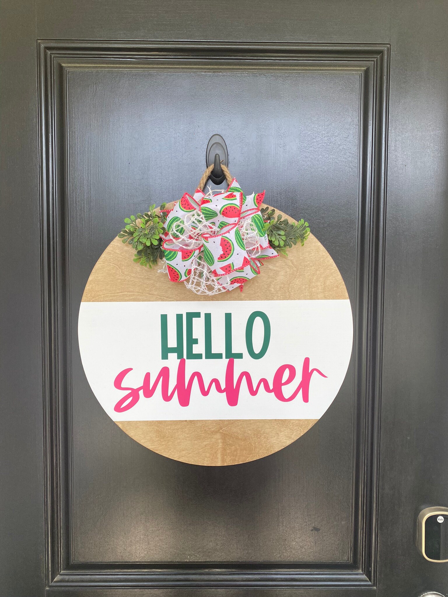 Summer Door Hanger Hello Summer Door Hanger Door Wreath Housewarming ...