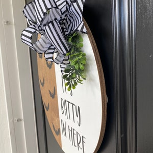 Front Door | It's Batty in Here | Halloween | Front Door Wreath | Door ...