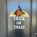 Front Door | Trick or Treat | Halloween | Door Hanger | Door Wreath ...