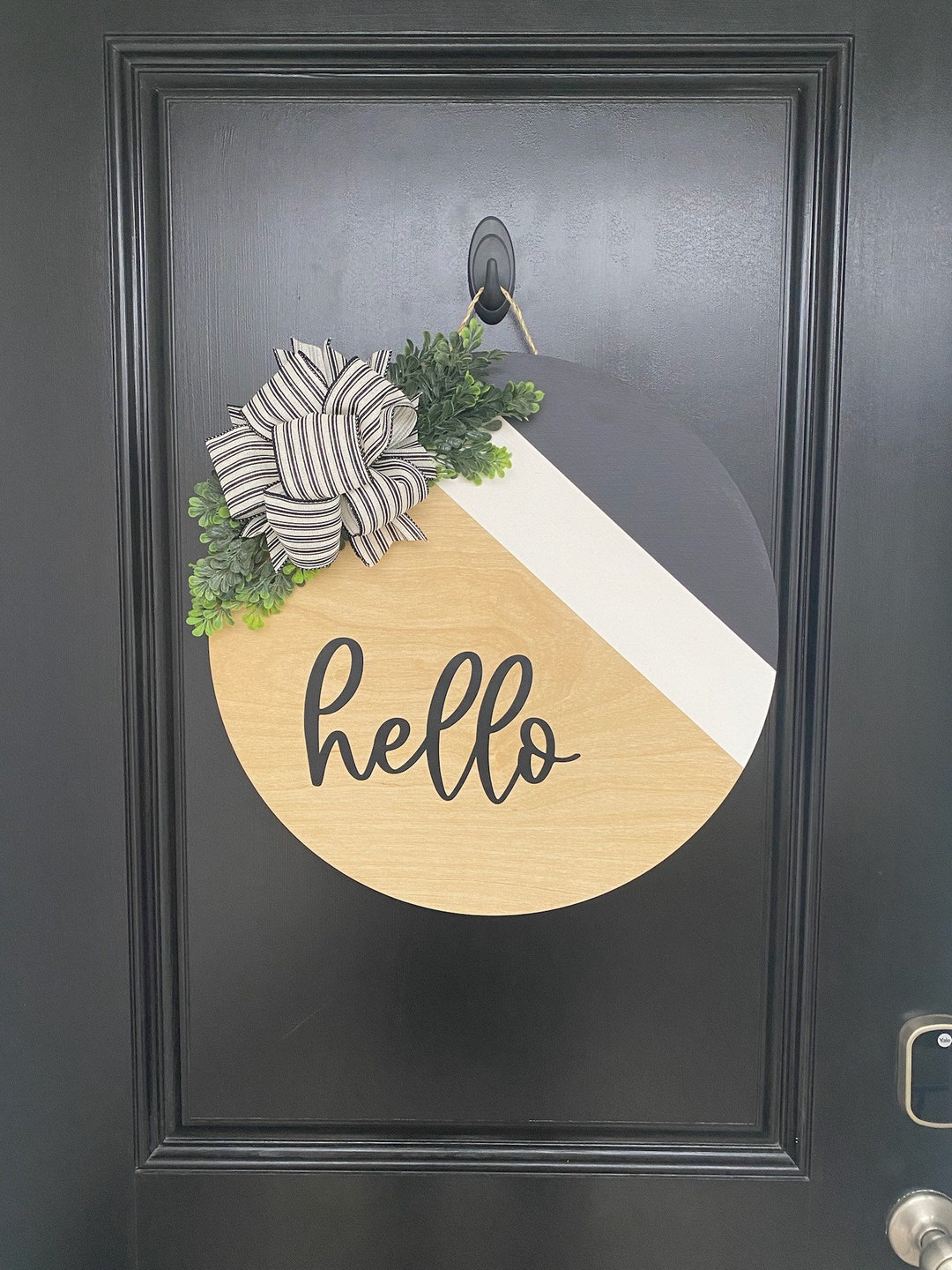 Front Door | Hello | Front Door Wreath | Door Hanger | Door Wreath ...
