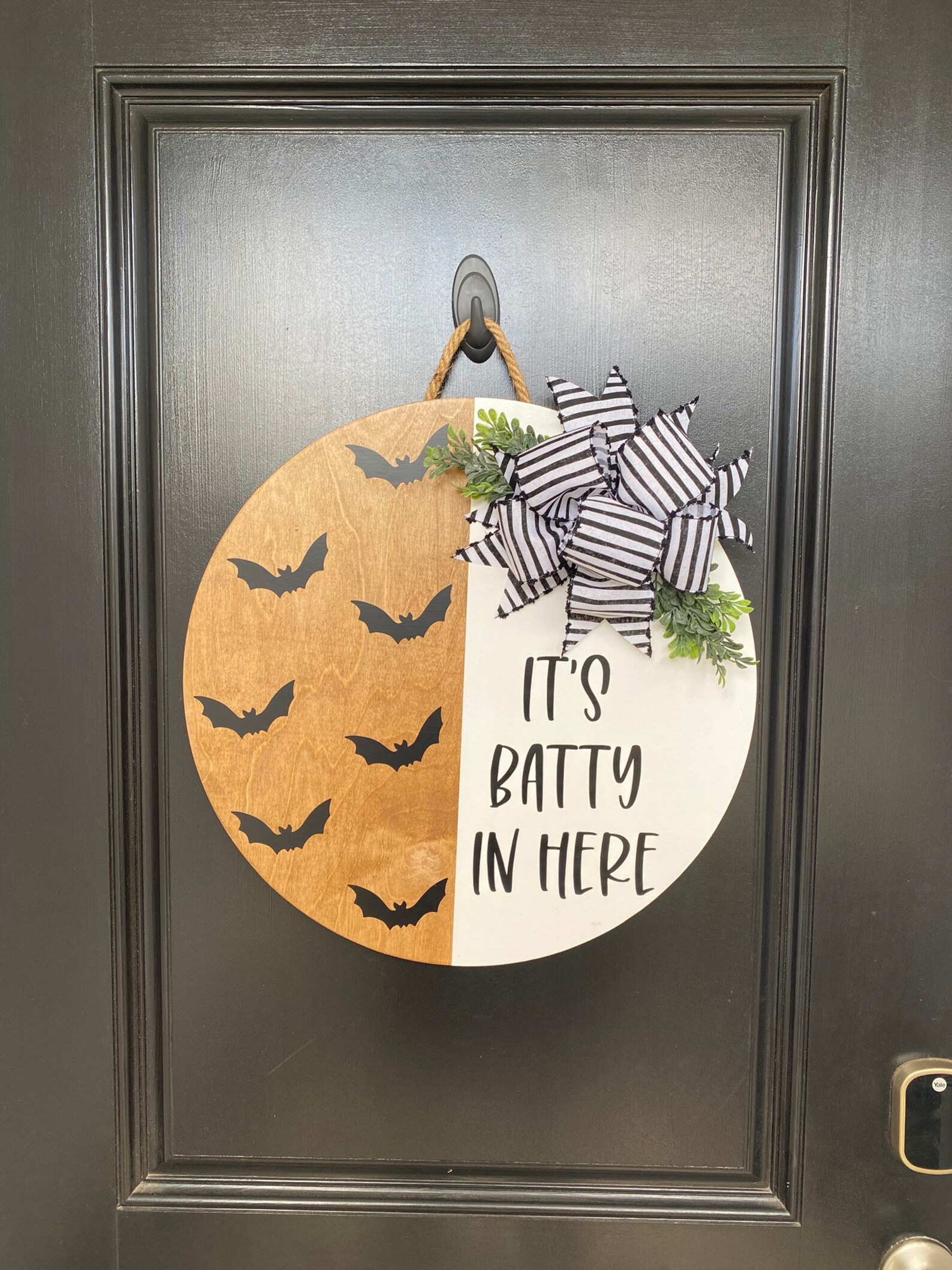 Front Door | It's Batty in Here | Halloween | Front Door Wreath | Door ...
