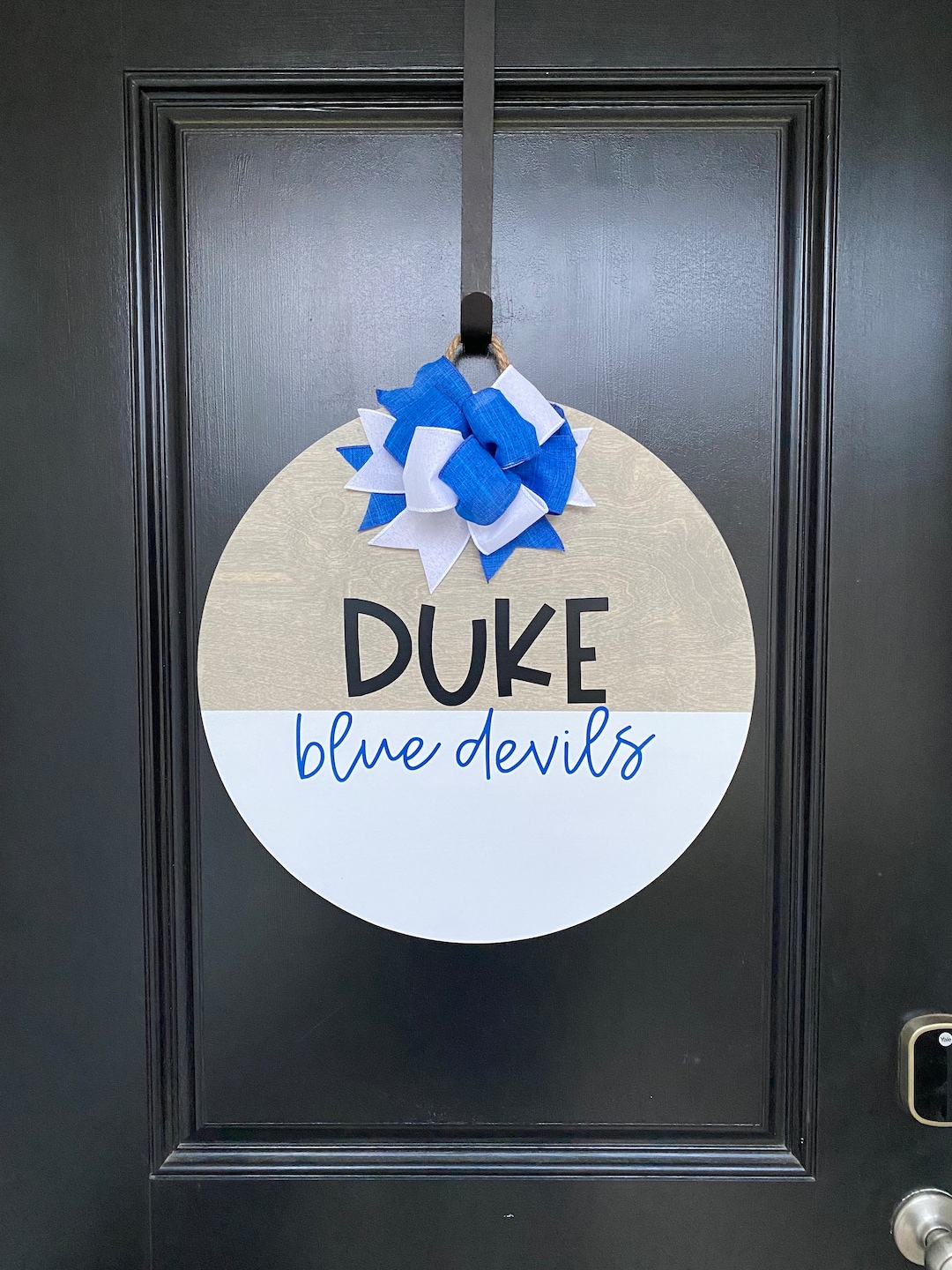 Duke | Blue Devils | Team | Front Door Wreath | Door Hanger | Door ...