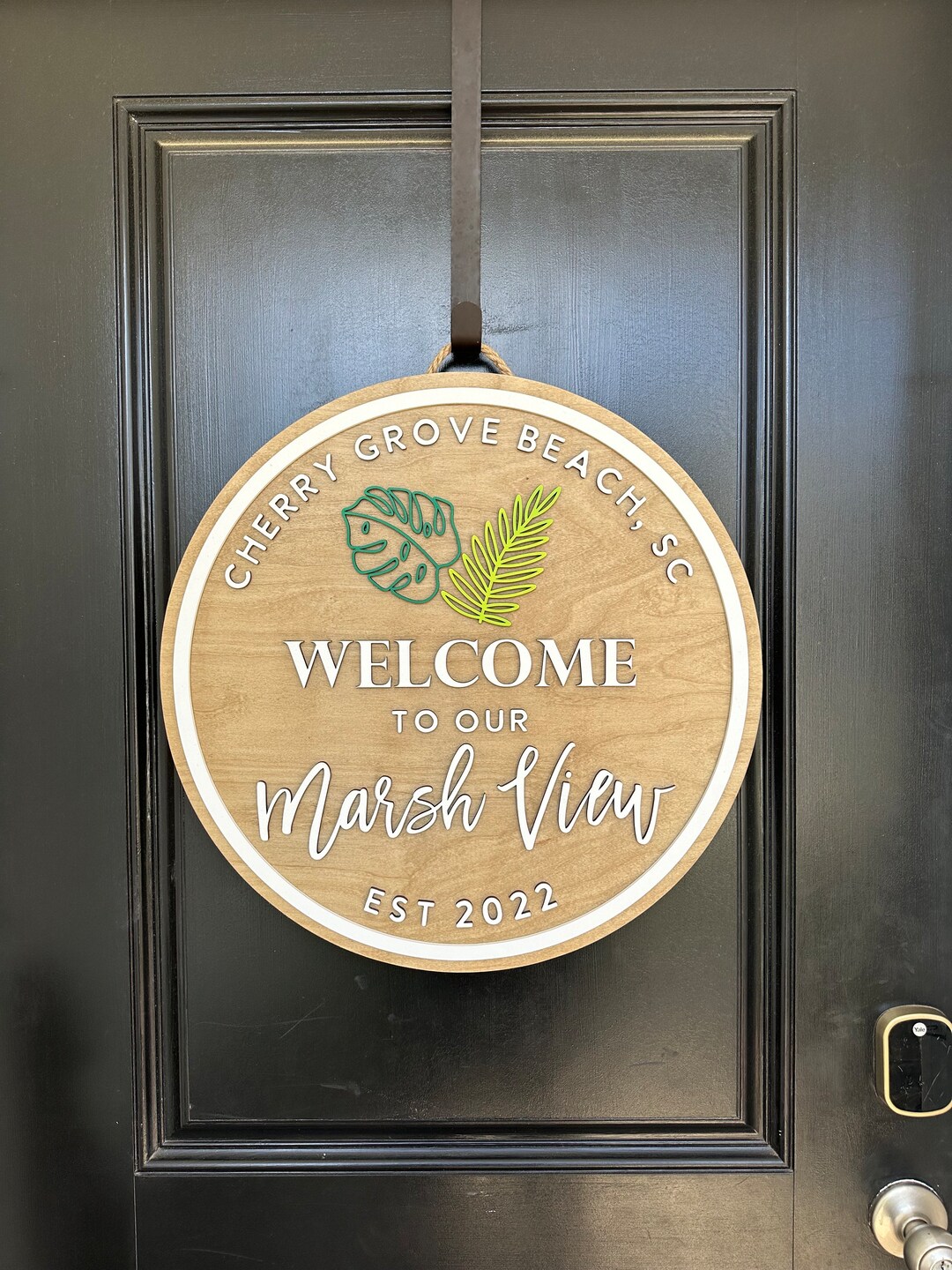 Custom Beach House Sign | Round Wall Sign | Beach House Decor | Beach ...