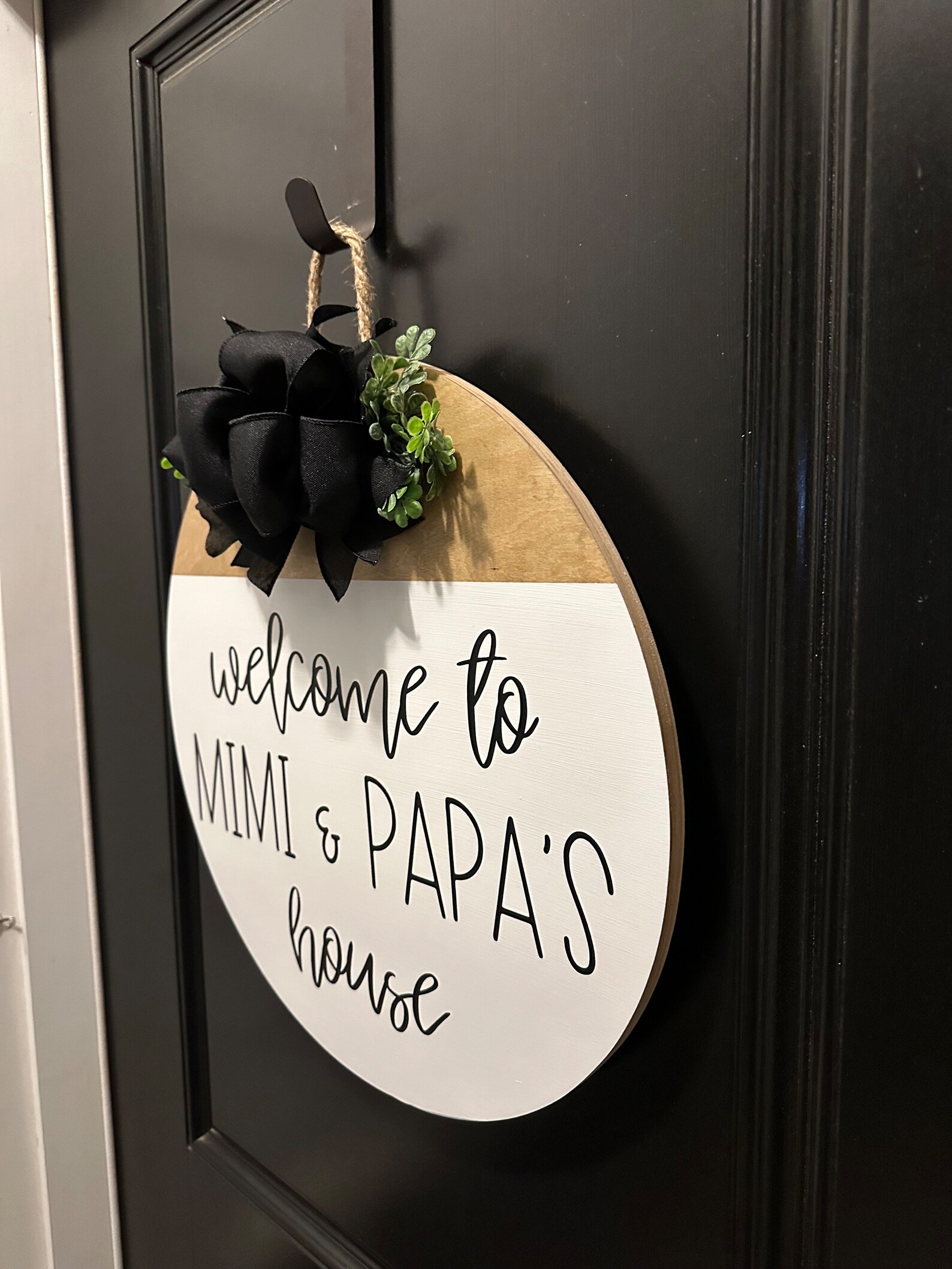 Front Door | Welcome to Mimi & Papa's | Sports | Front Door Wreath ...