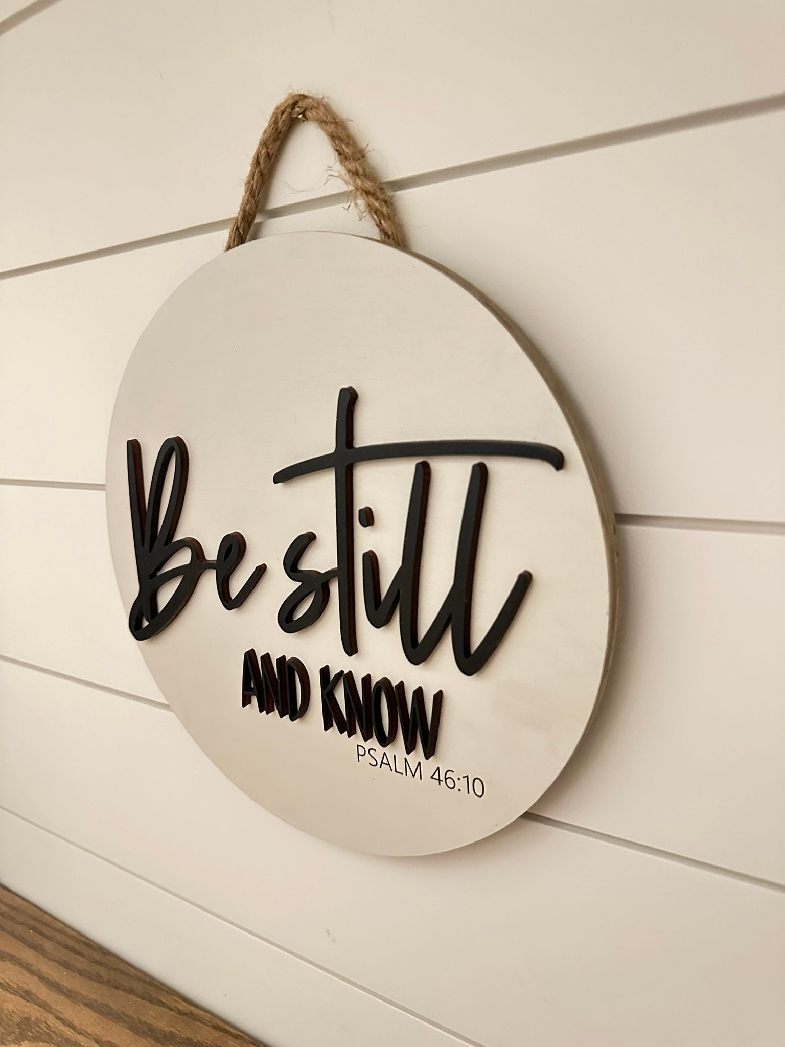 Christian | Be Still and Know | Front Door Wreath | Door Hanger | Door ...