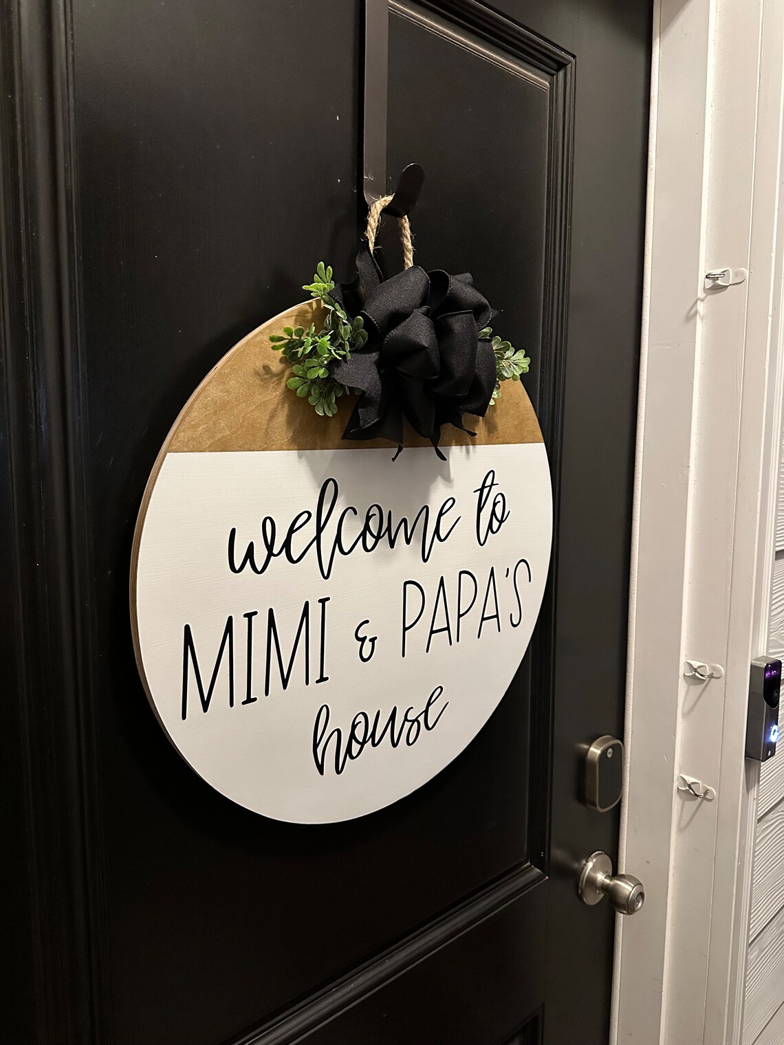 Front Door | Welcome to Mimi & Papa's | Sports | Front Door Wreath ...
