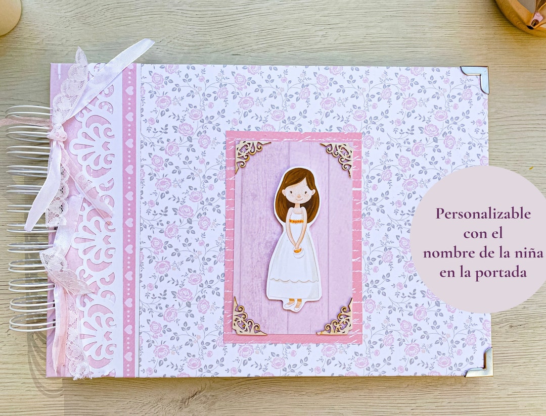 First Communion Girl's Signature Book, Girl's Communion Scrapbooking ...