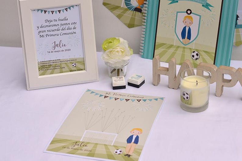 Football Footprint Sheet. Fingerprint Tree. Personalized First ...