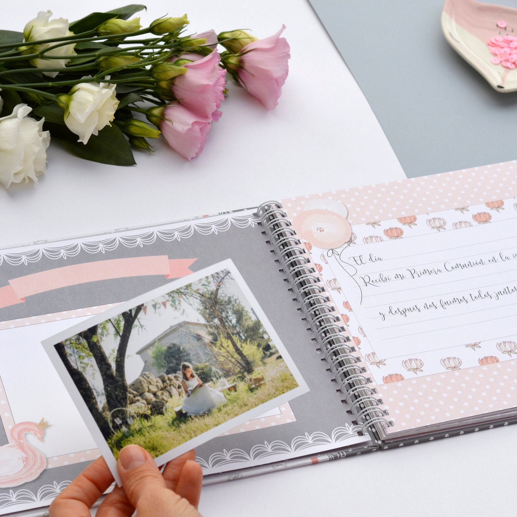 Ballet First Communion Guest Book and Photo Album, Ballerina Sign in ...