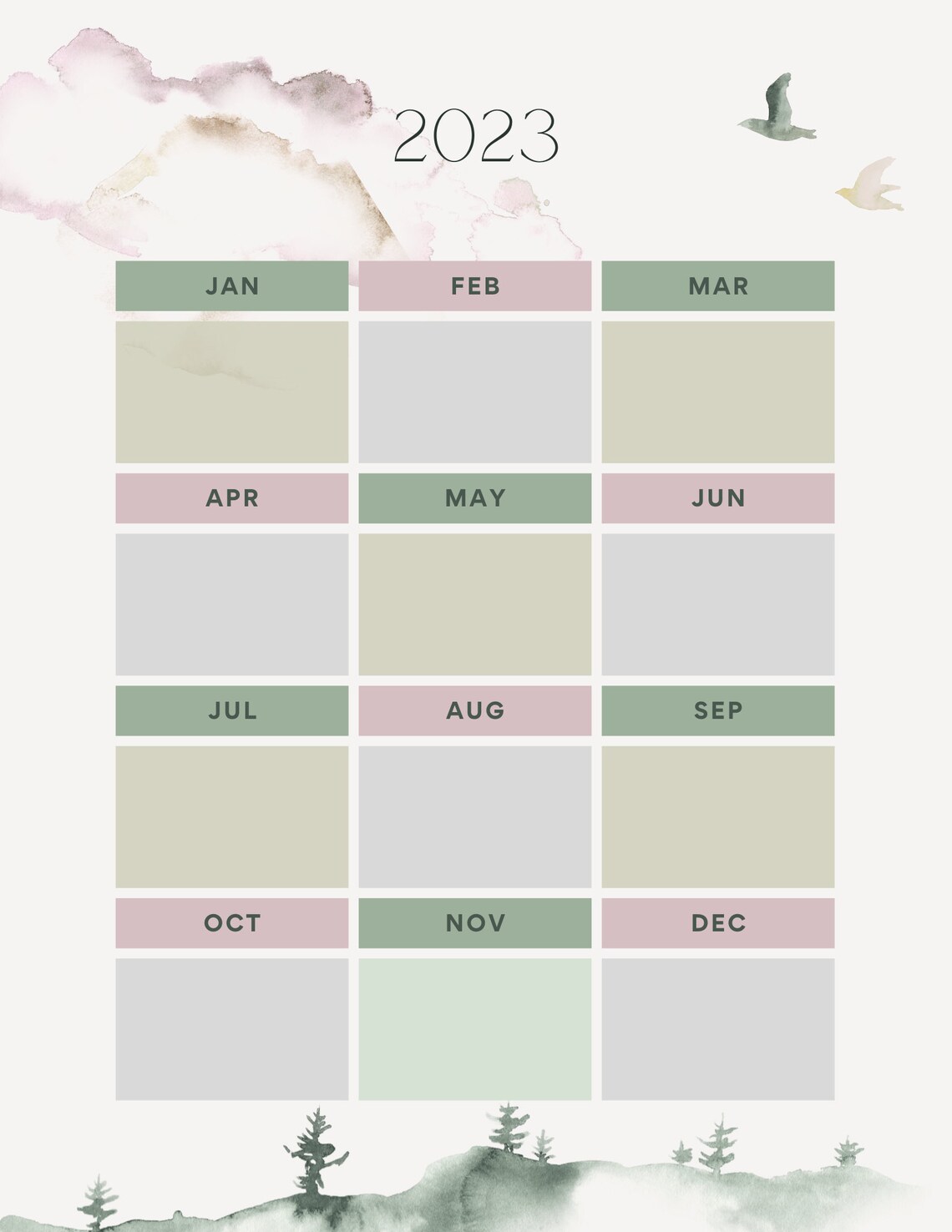 2023 Reflection Planner Printable, Digital Download - Etsy