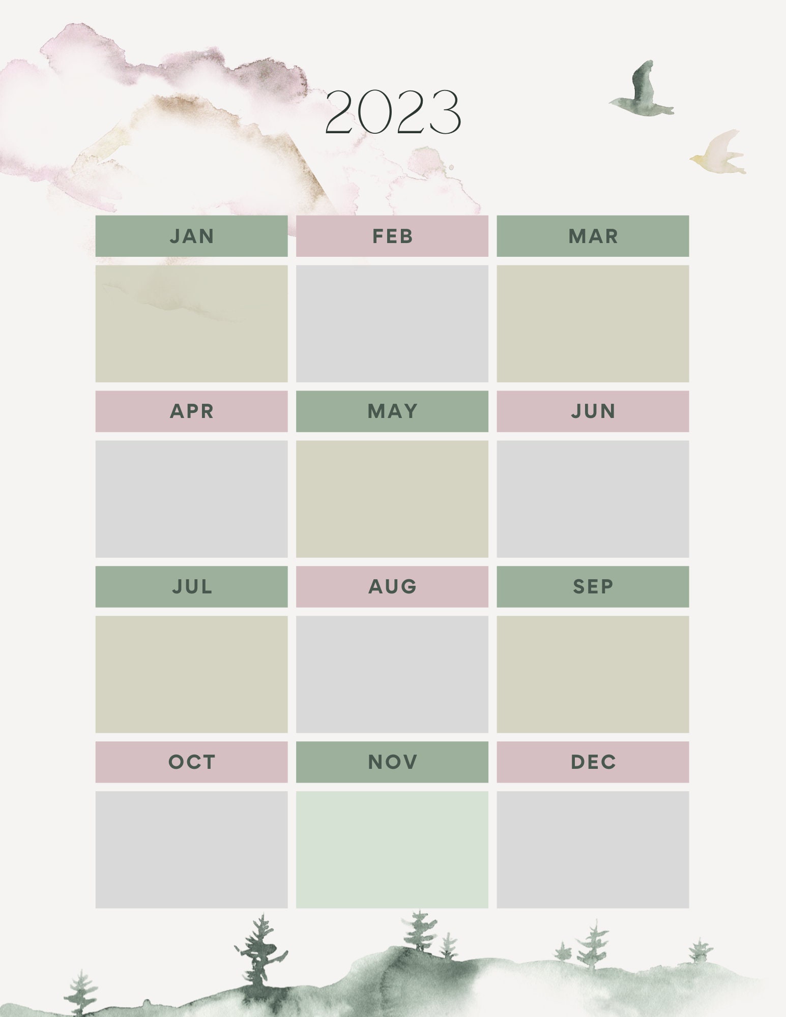 2023 Reflection Planner - Printable, Digital Download - Etsy
