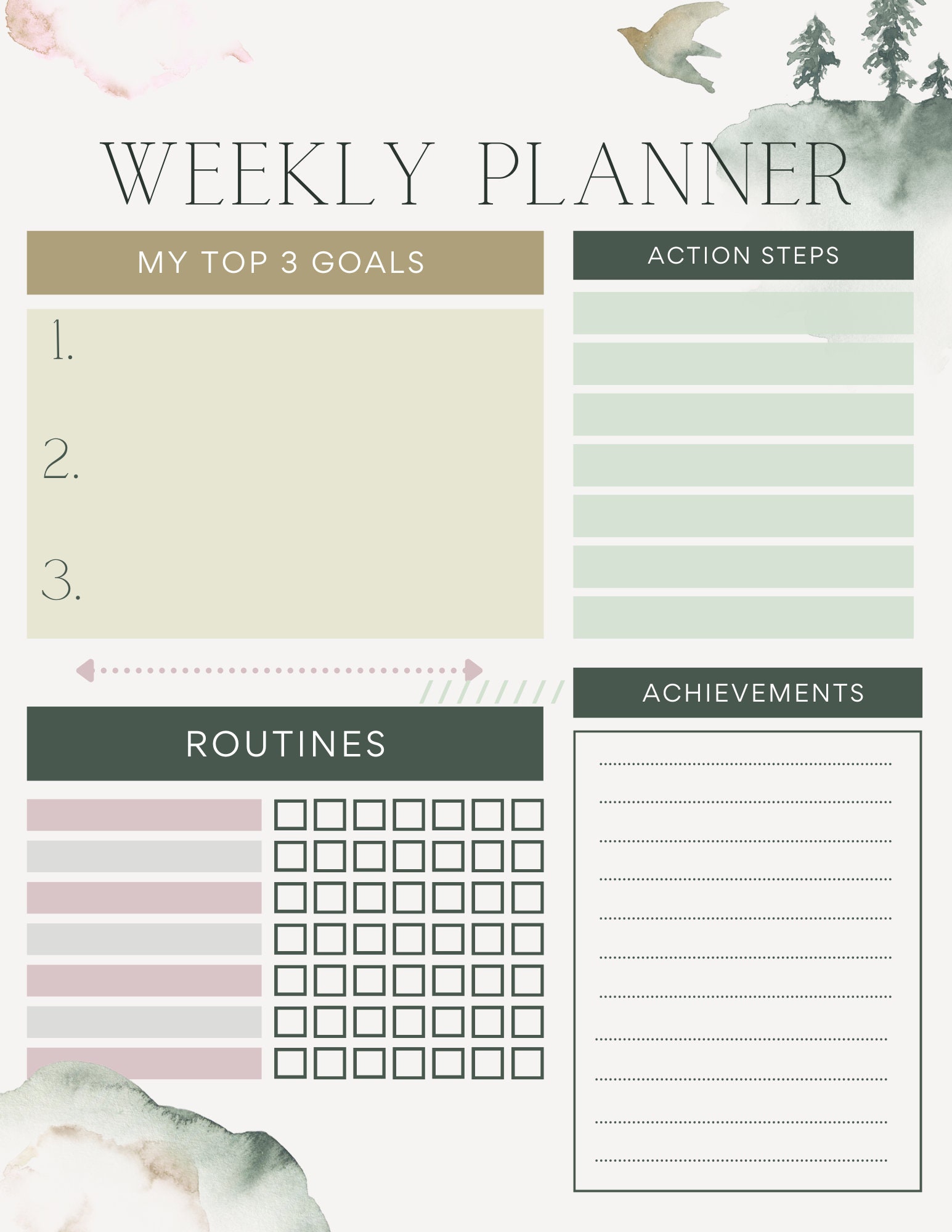 2023 Reflection Planner - Printable, Digital Download - Etsy