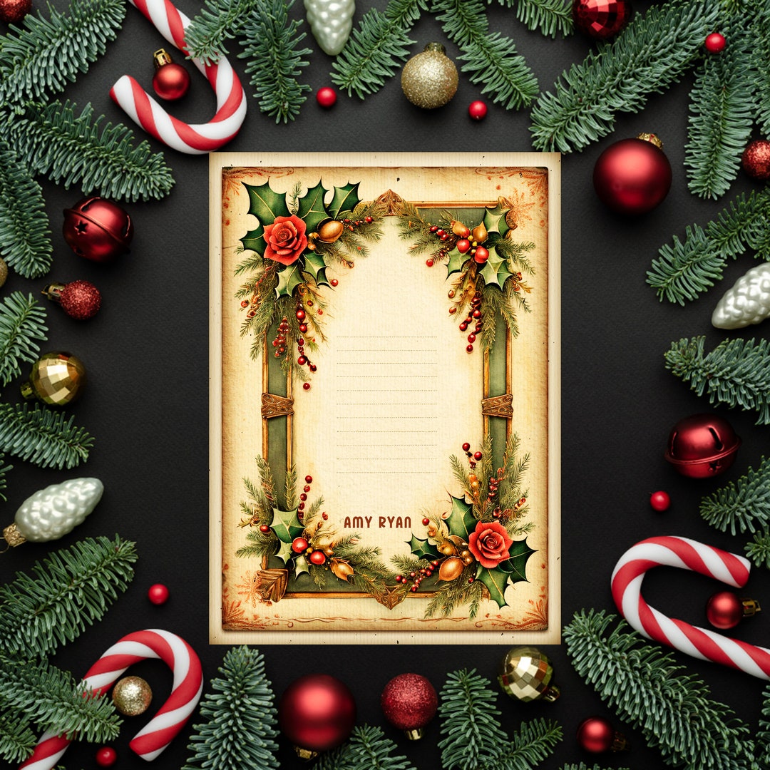 Christmas Notepad Christmas Stationary Gift for Her - Etsy