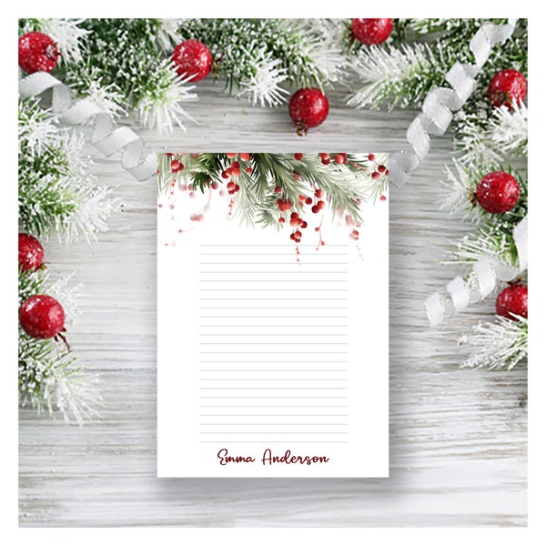 Christmas Notepad - Etsy