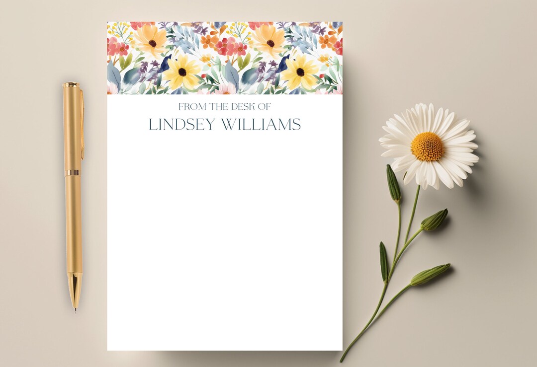 Personalized Notepad, Notepad, Personal Stationary, Custom Notepad ...