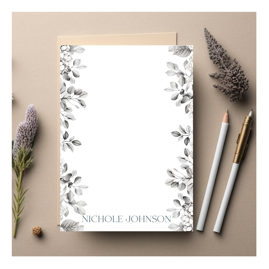 Personalized Notepad, Notepad, Personal Stationary, Custom Notepad ...