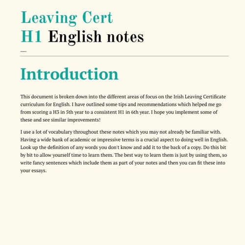 Human Defence System Notes Leaving Cert Biology - Etsy