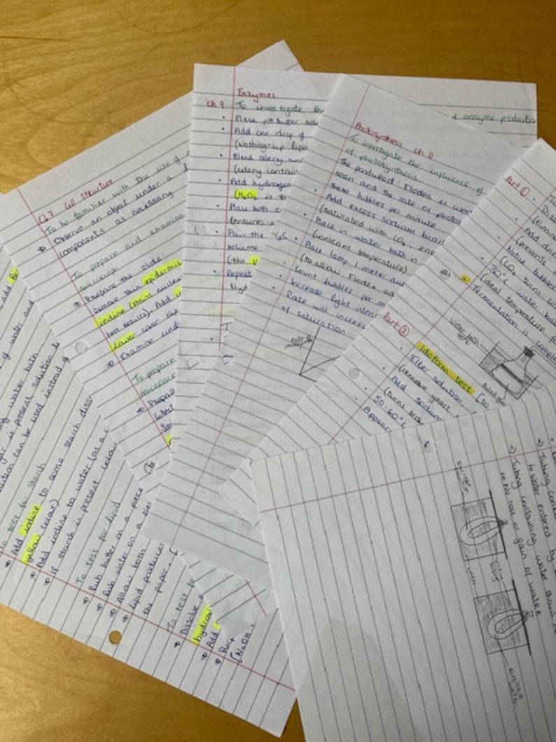 Leaving Cert Biology Experiments - Steps and Explanation Summary - Etsy