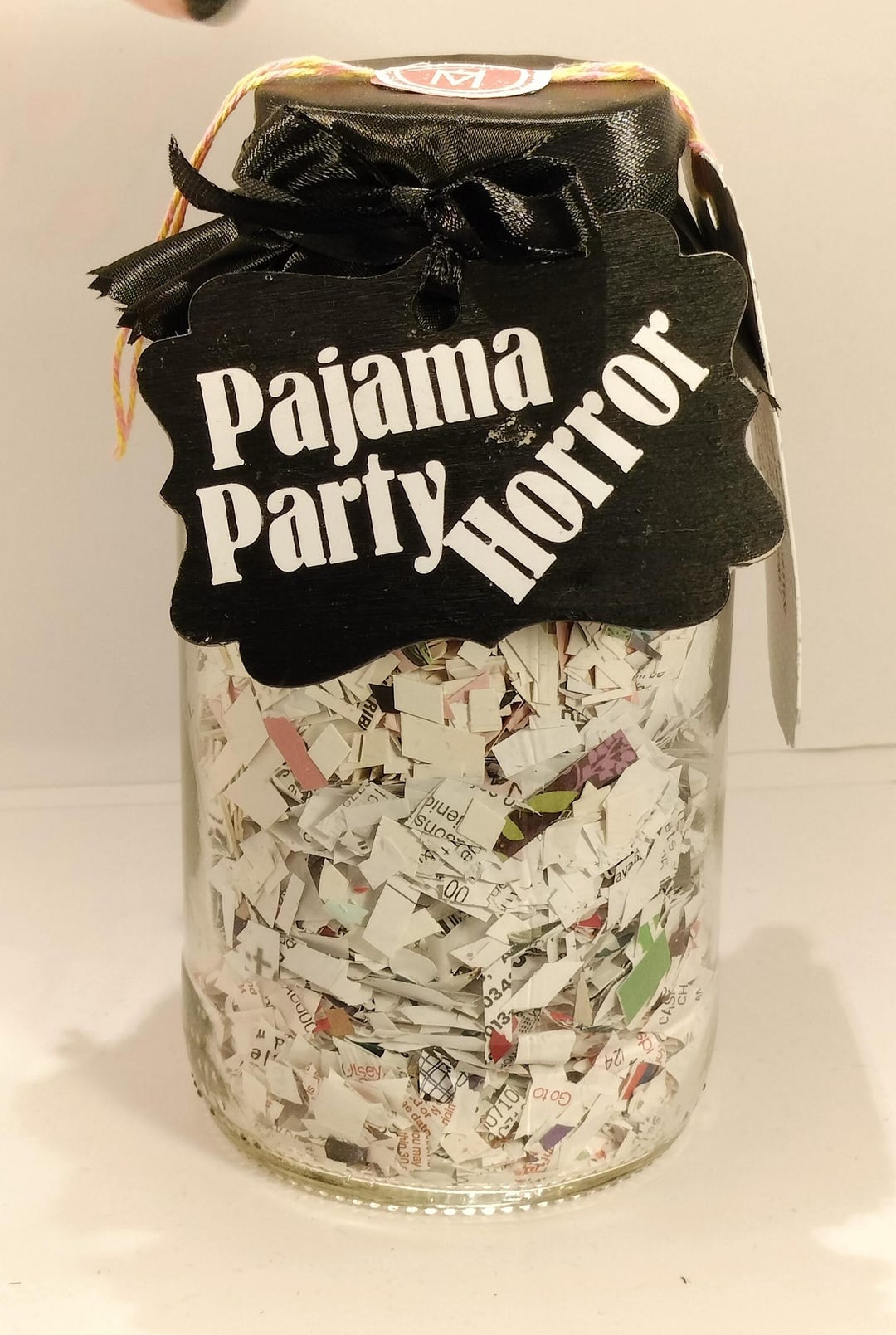 Pajama Party Scary Art Confetti Jar. Inspired Pajama Party Horror ...