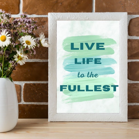 Wall Painting Green Paint Motivation Printable Wall Art Digital Print ...