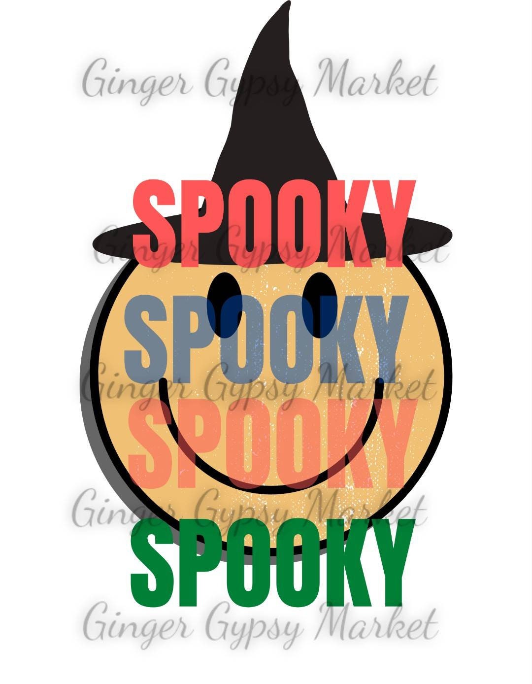 Spooky Smiley Design Digital Download - Etsy