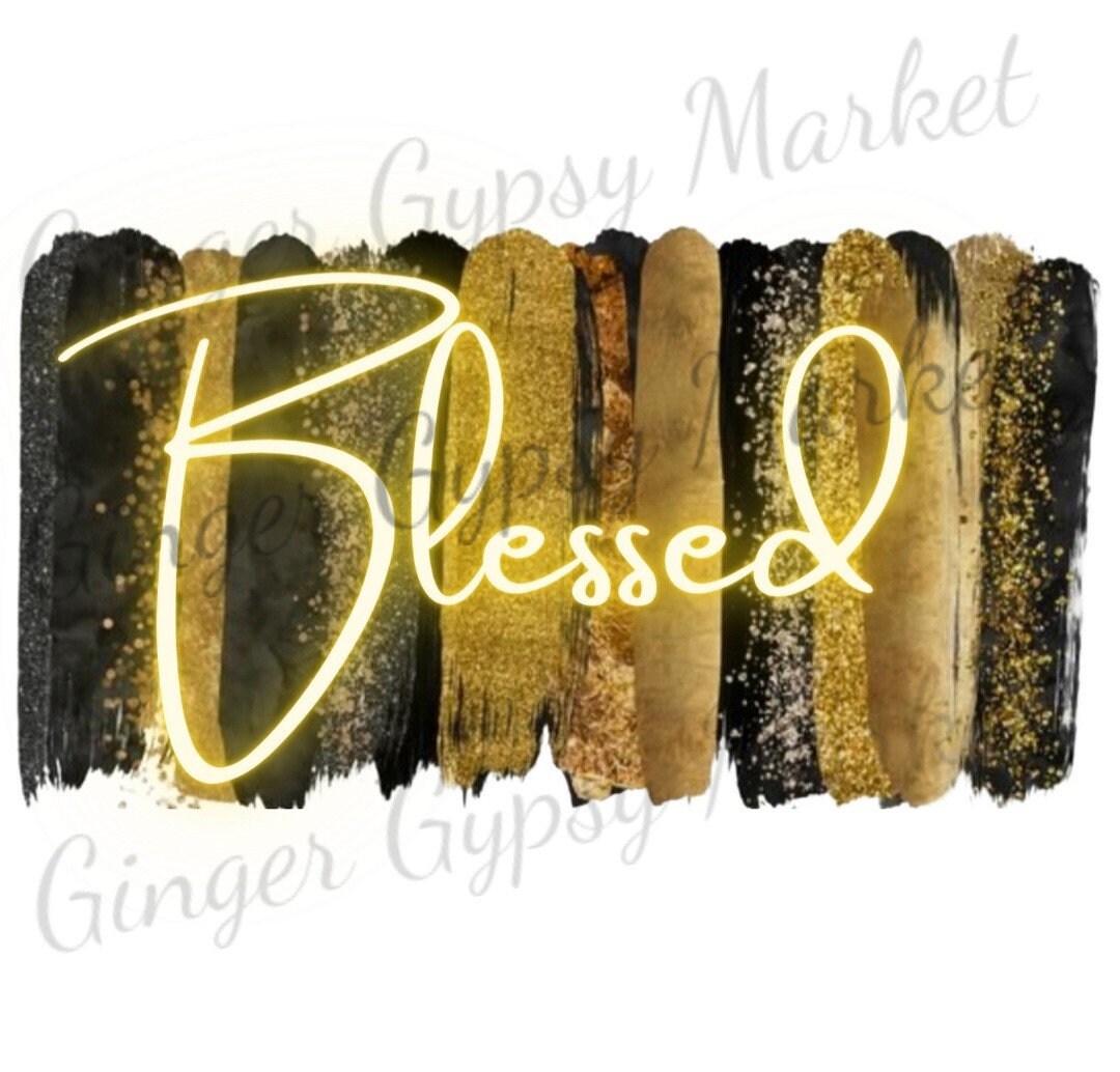 Blessed Digital Download PNG - Etsy