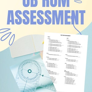 Range of Motion Chart for Rehabilitation Occupational Therapy and OT ...