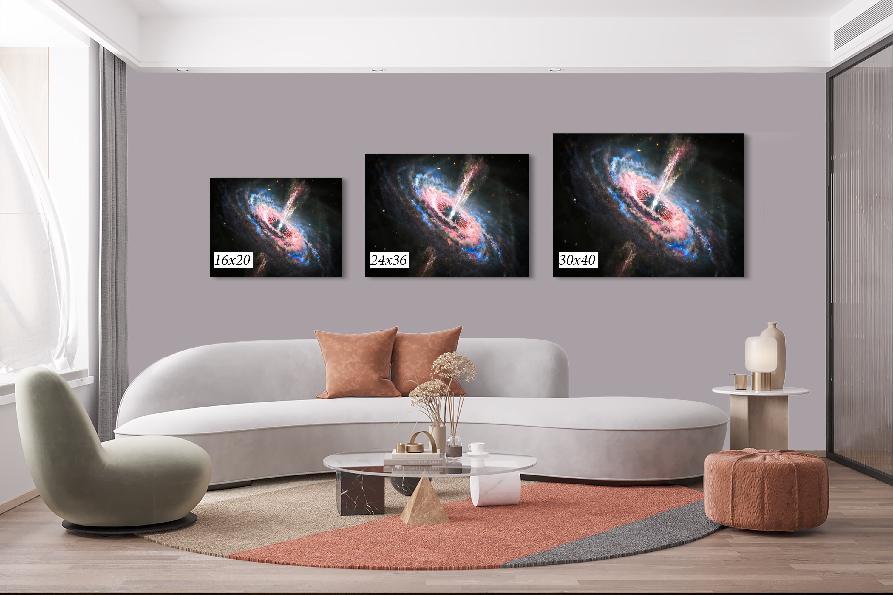 NASA Deep Space Quasar Outflow Space Landscape Space - Etsy