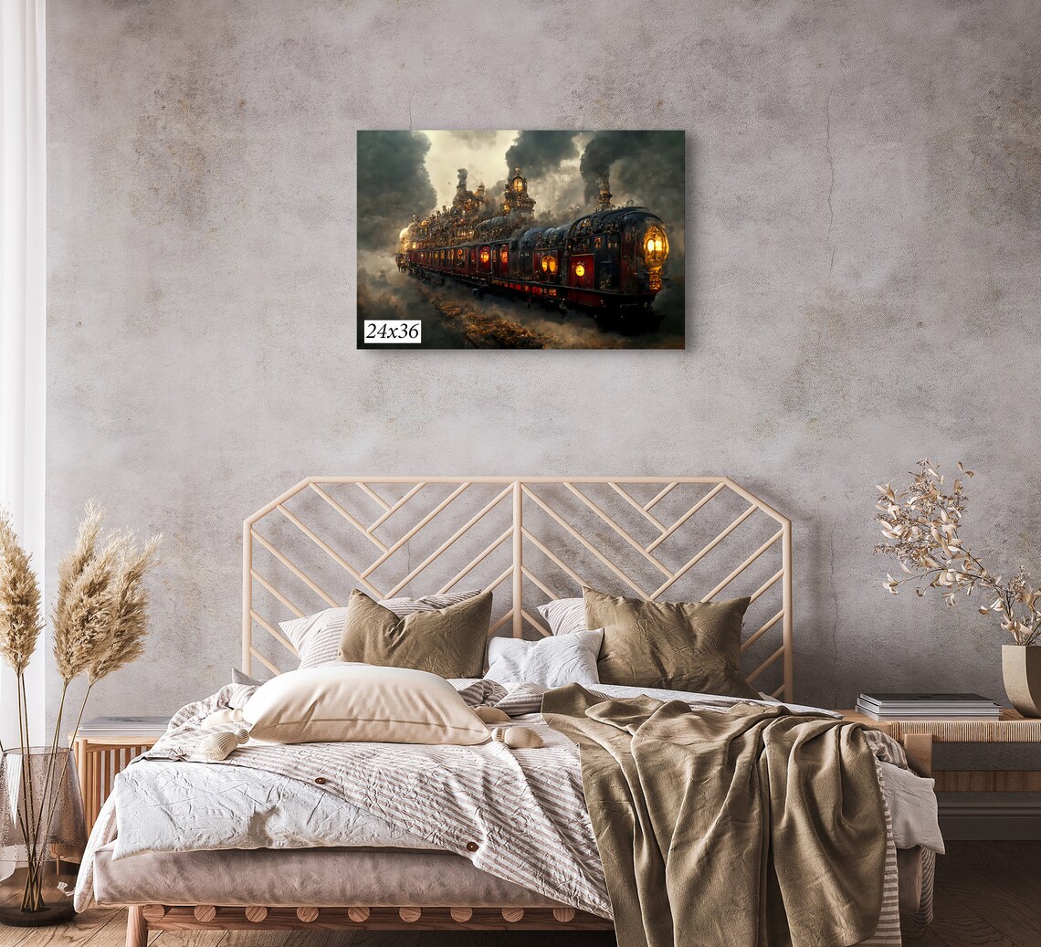 Steam Punk Train Decor Art Mechanism Engineering Artwork Clock - Etsy