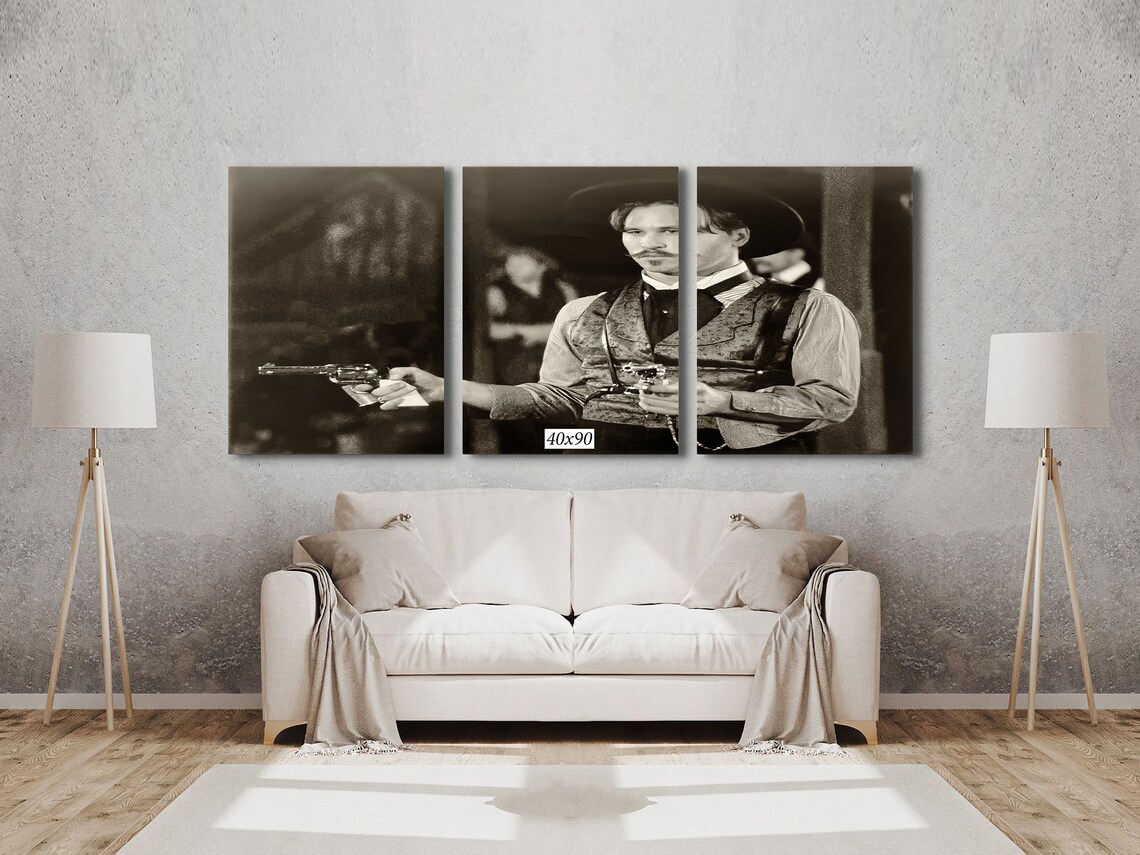 Doc Holliday Val Kilmer Famous Gunfighter Original Painting - Etsy