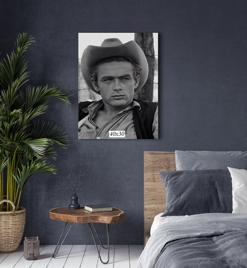 James Dean Cowboy Hat Texas Oil Company West Giant Movie Set Print ...