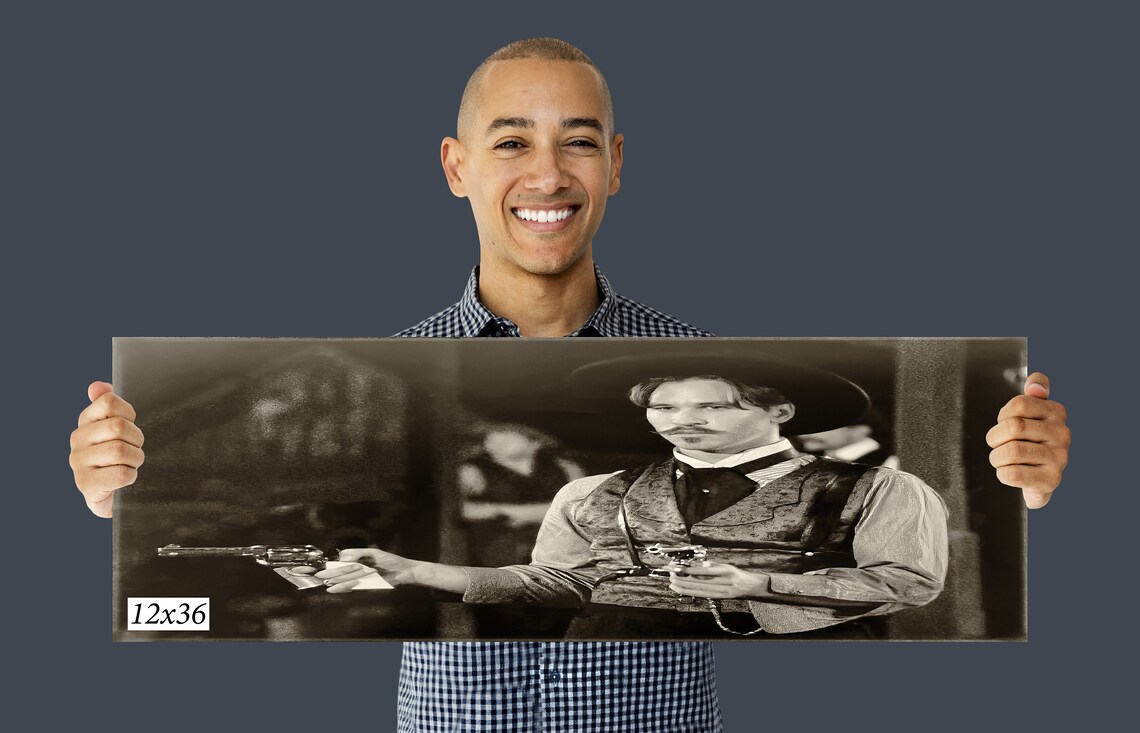 Doc Holliday Val Kilmer Famous Gunfighter Original Painting - Etsy