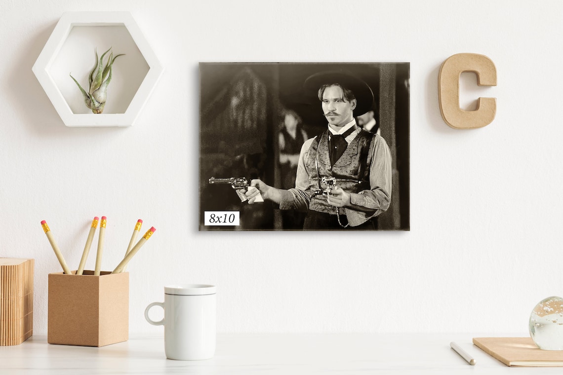 Doc Holliday Val Kilmer Famous Gunfighter Original Painting - Etsy