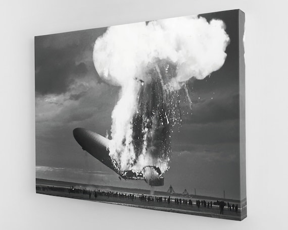 The Hindenburg Zeppelin in Flames Lakehurst New Jersey May 6 - Etsy
