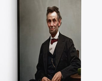 Abraham Lincoln Colorized - Etsy
