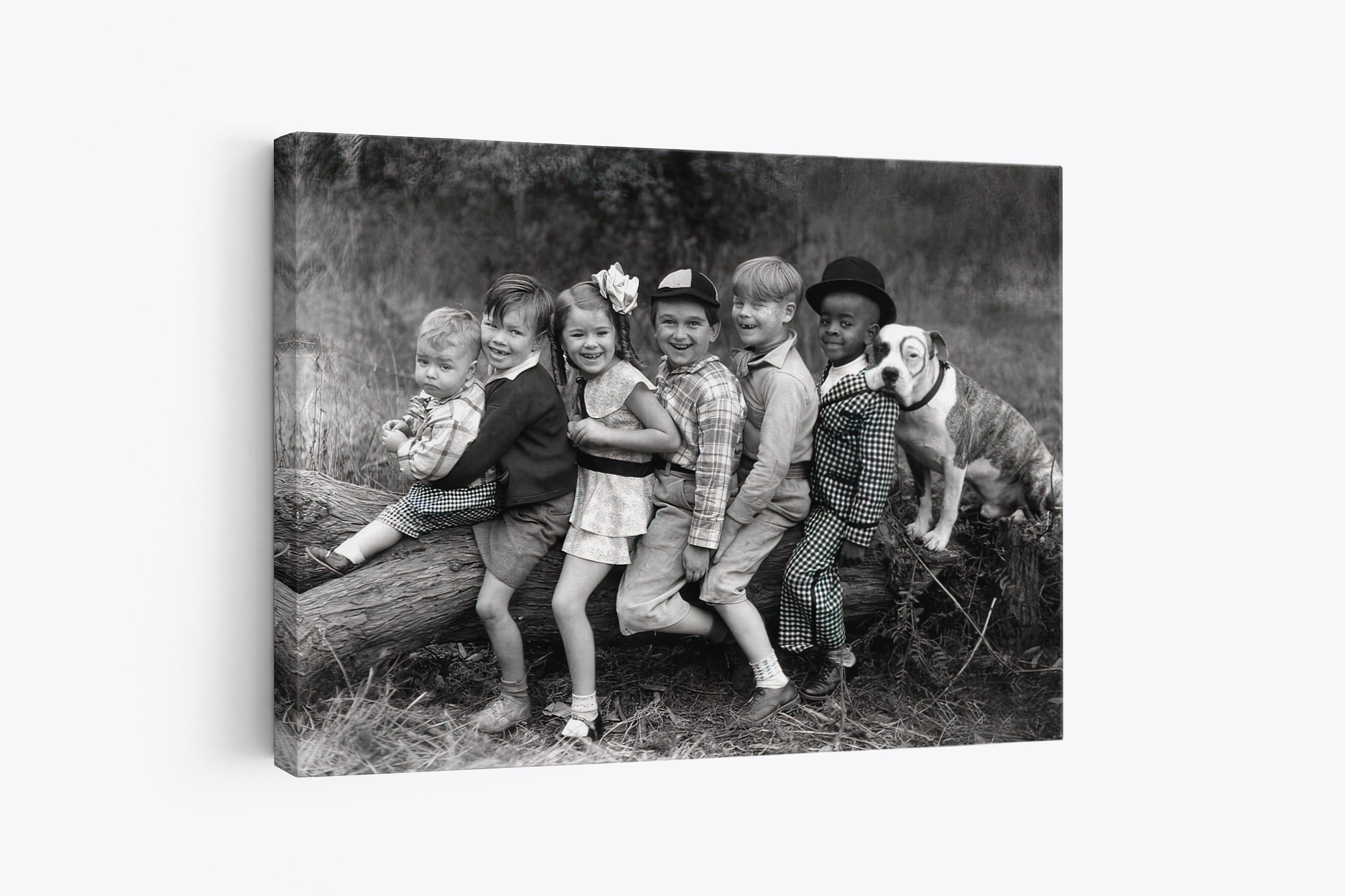The Little Rascals in a Group Vintage Black and White Retro - Etsy