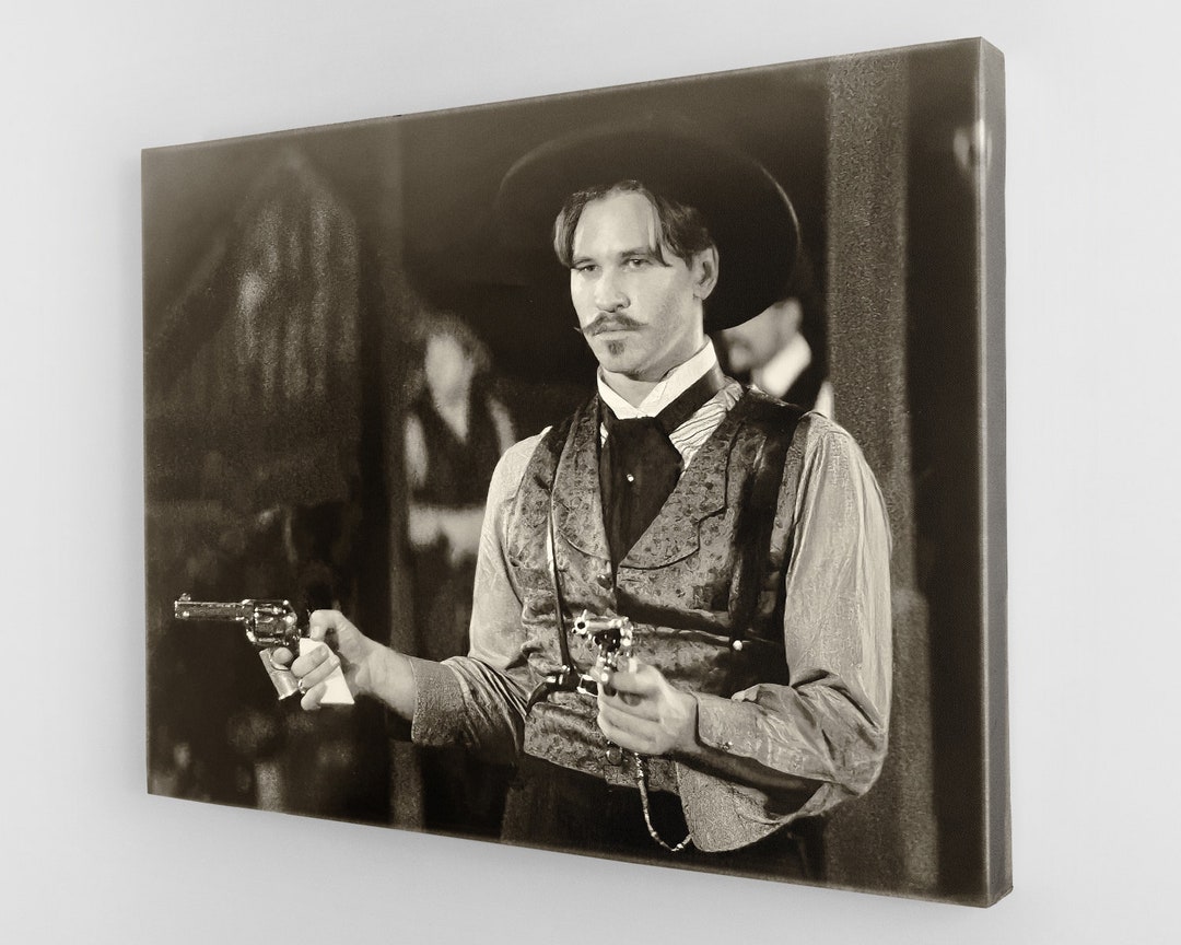 Doc Holliday Val Kilmer Famous Gunfighter Original Painting Tombstone ...