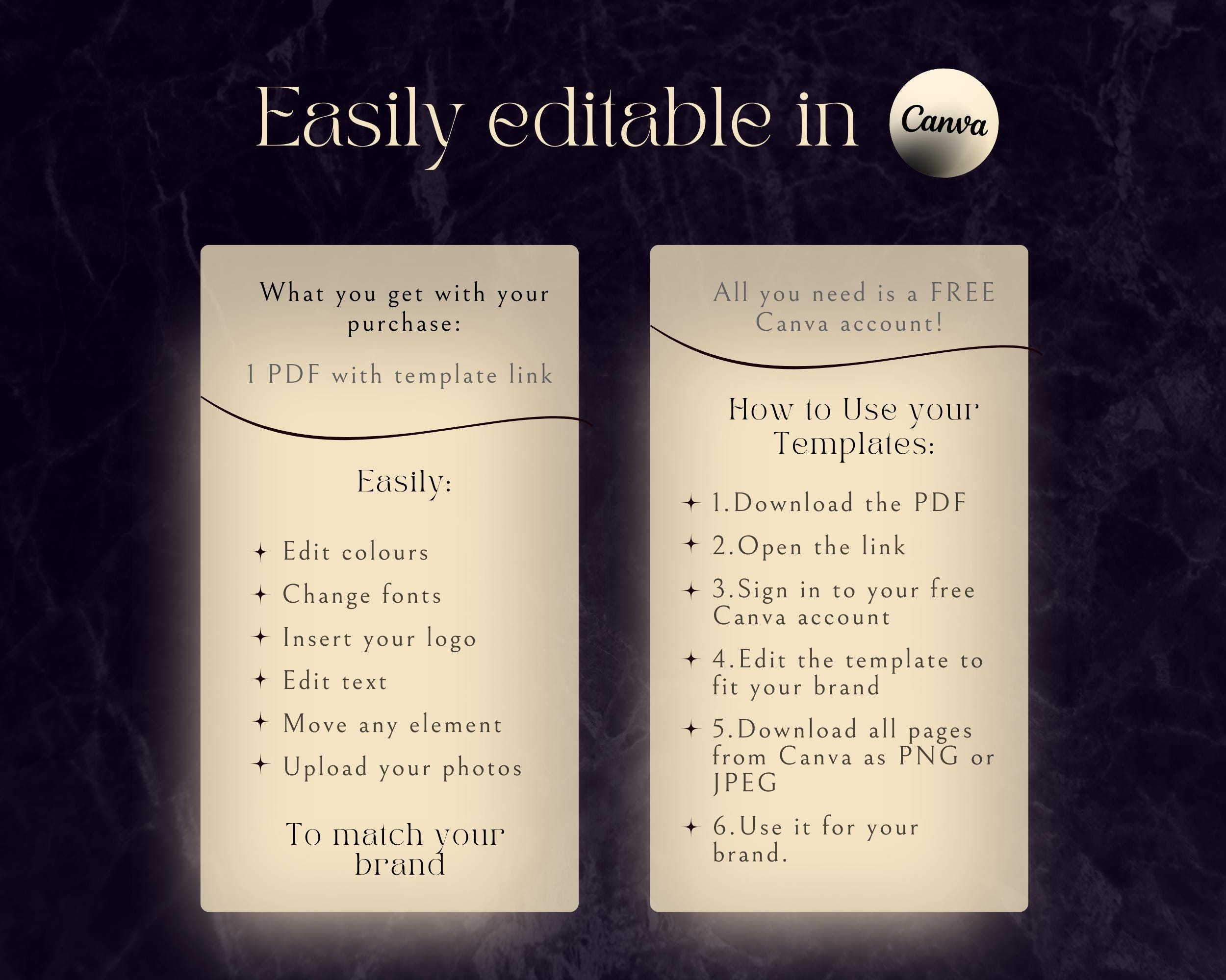 Witchy Night Instagram Post Templates | Edit With Canva, Dark Spiritual ...