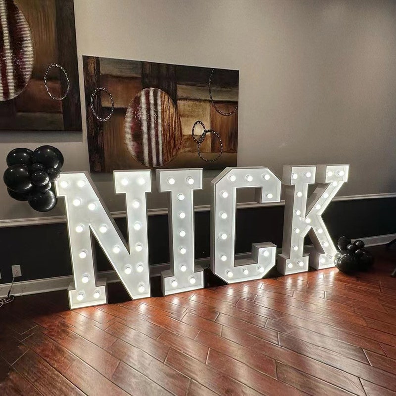 Large Light up Letters - Etsy
